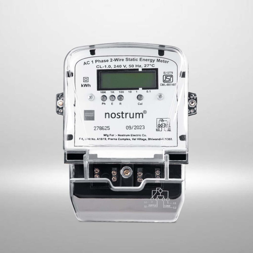 Gold LCD Single Phase Sub Meter - Nostrum